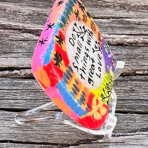 Rock Display Stand Mini Acrylic Easel Stands (painted Rock Art Not ...