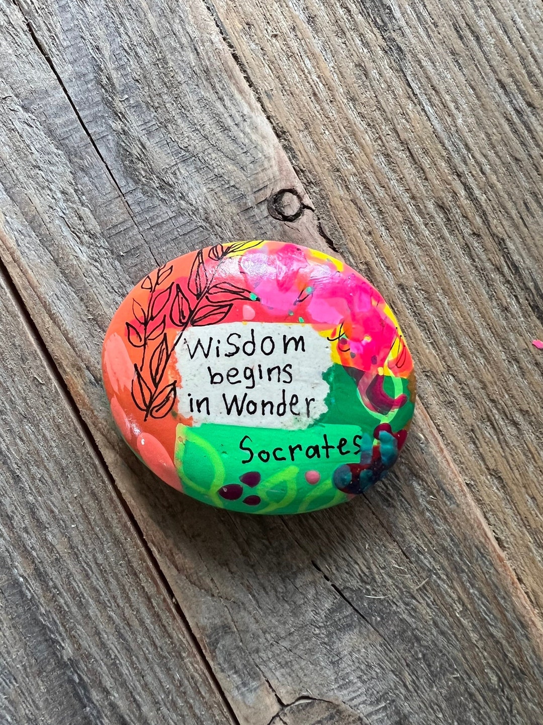 Pocket Token, Wisdom Begins in Wonder, Socrates, 1.75 Inch Bowers ...