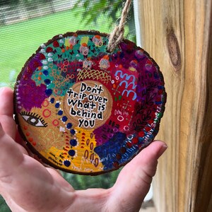 Christmas Wisdom Ornament - 'don't Trip Over What is Behind You,' 4 ...