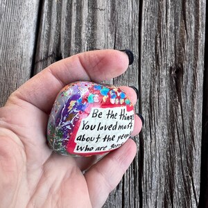 Bereavement Remembrance Rock - Be the Things You Loved Most About the ...