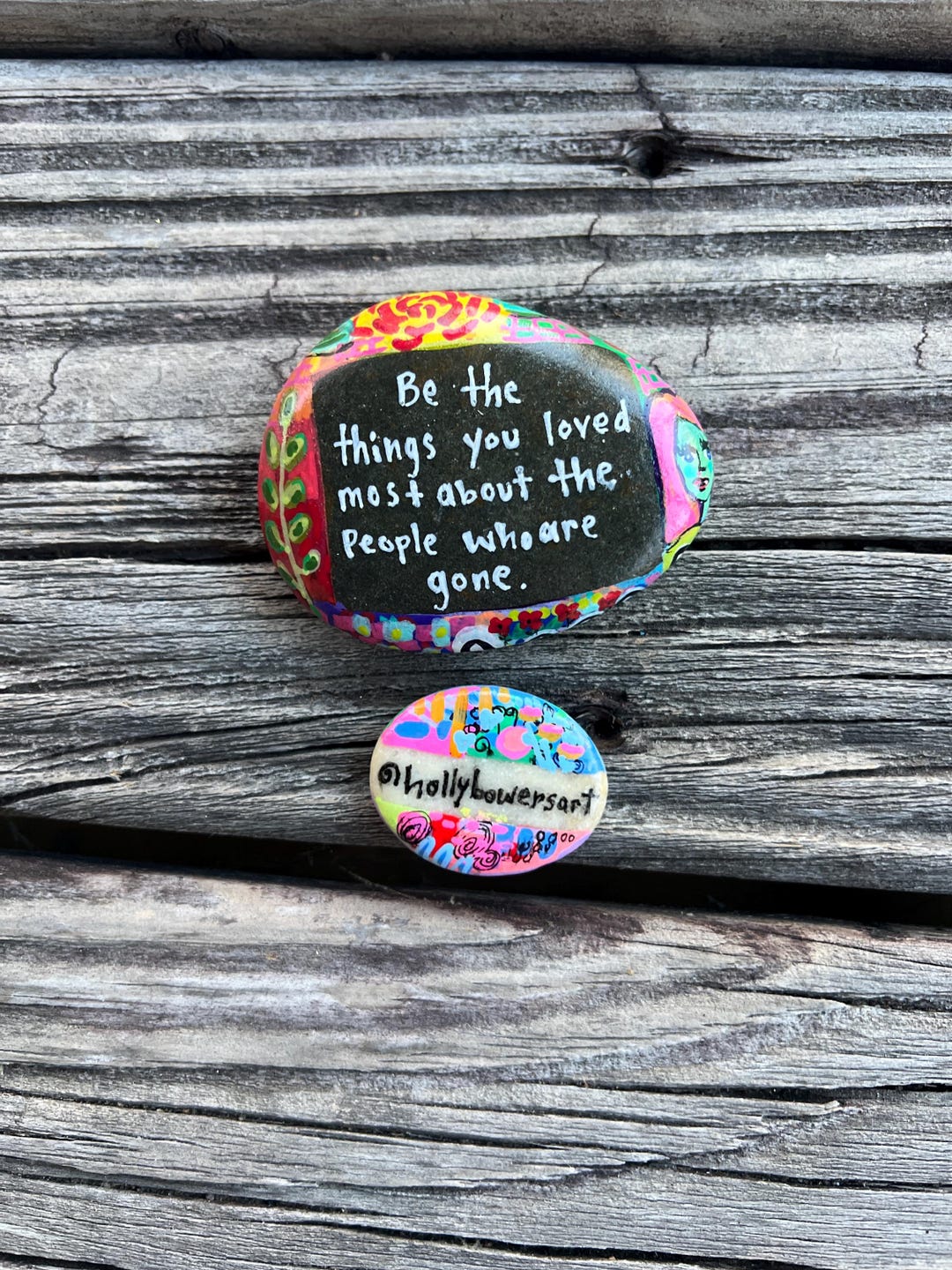 Bereavement Remembrance Rock - Be the Things You Loved Most About the ...