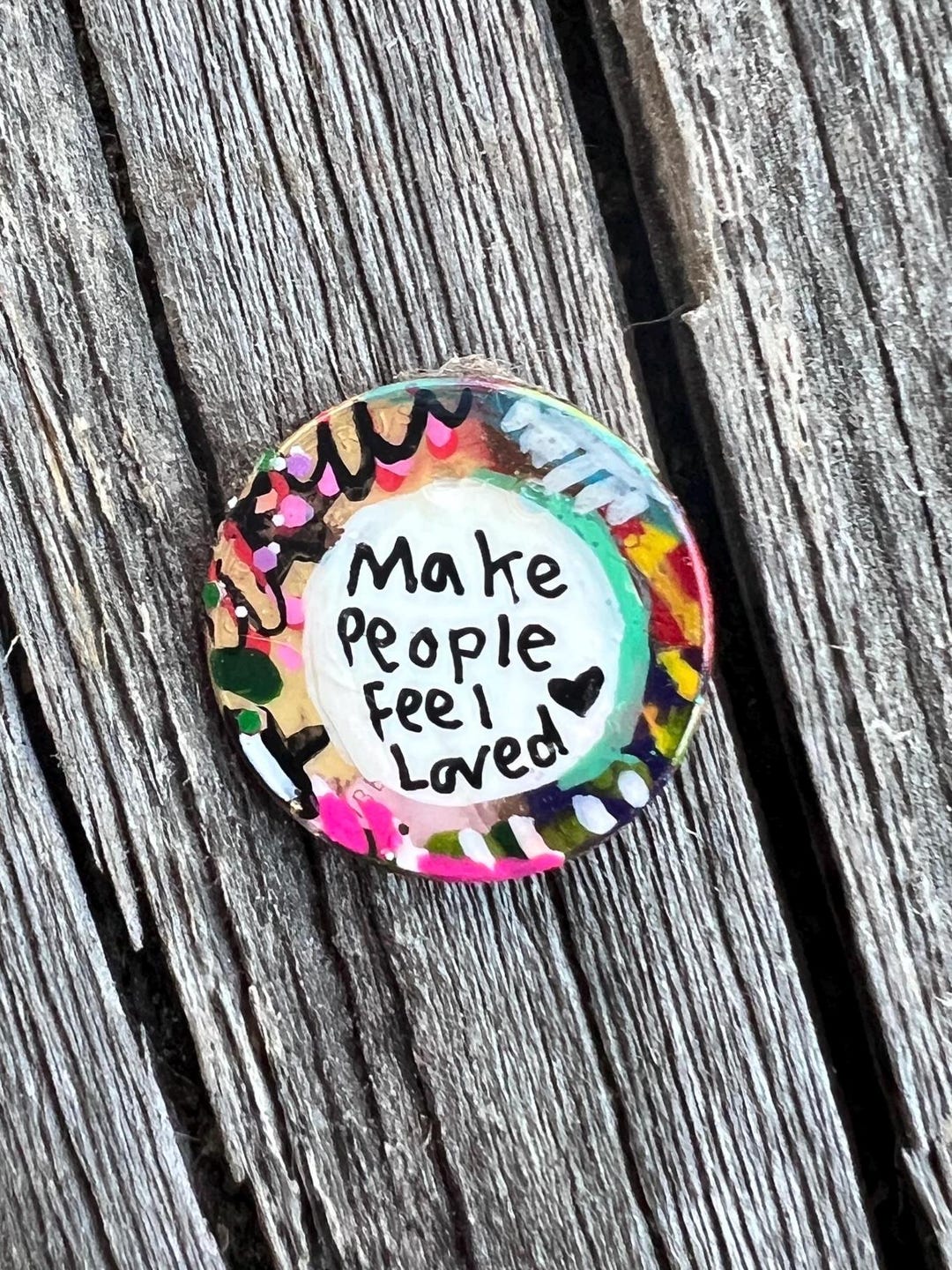 Painted Penny, Make People Feel Loved, Hand Painted US Penny, Coin ...