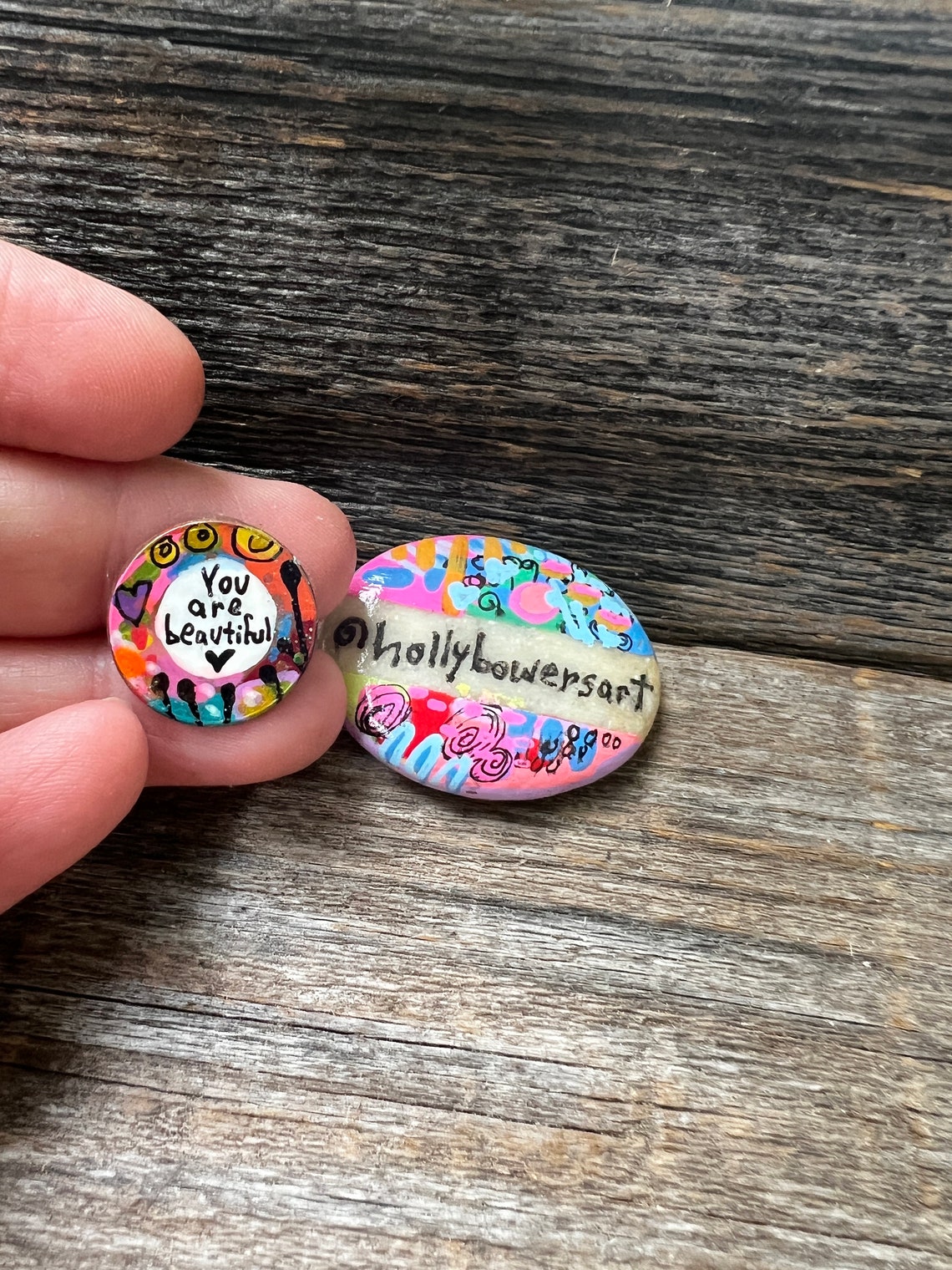 Painted Penny, You Are Beautiful, Hand Painted US Penny, Coin Painting ...