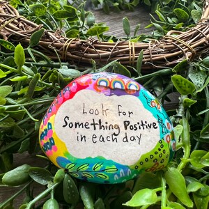 Hand-painted Kindness Rock: Inspirational Art, Positive Quote (2.25 ...