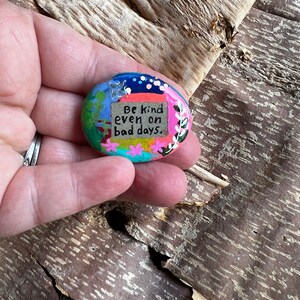 1.55-inch Painted Rock - Be Kind Even on Bad Days - Etsy