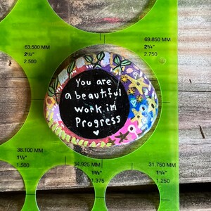 Inspirational Art, You Are a Beautiful Work in Progress, 2.75-inch ...