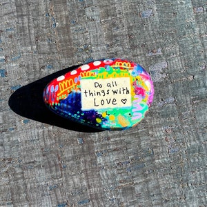 Do All Things With Love, 2.5 Inch Painted Rock - Etsy