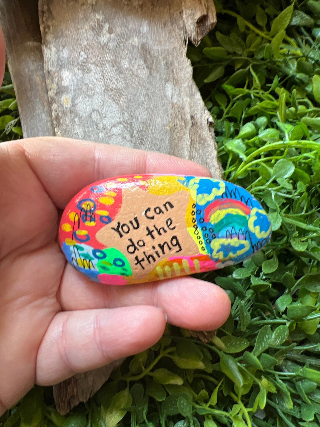 Encouraging Art Rock: You Can Do the Thing - Star - 2.75-inch Painted ...