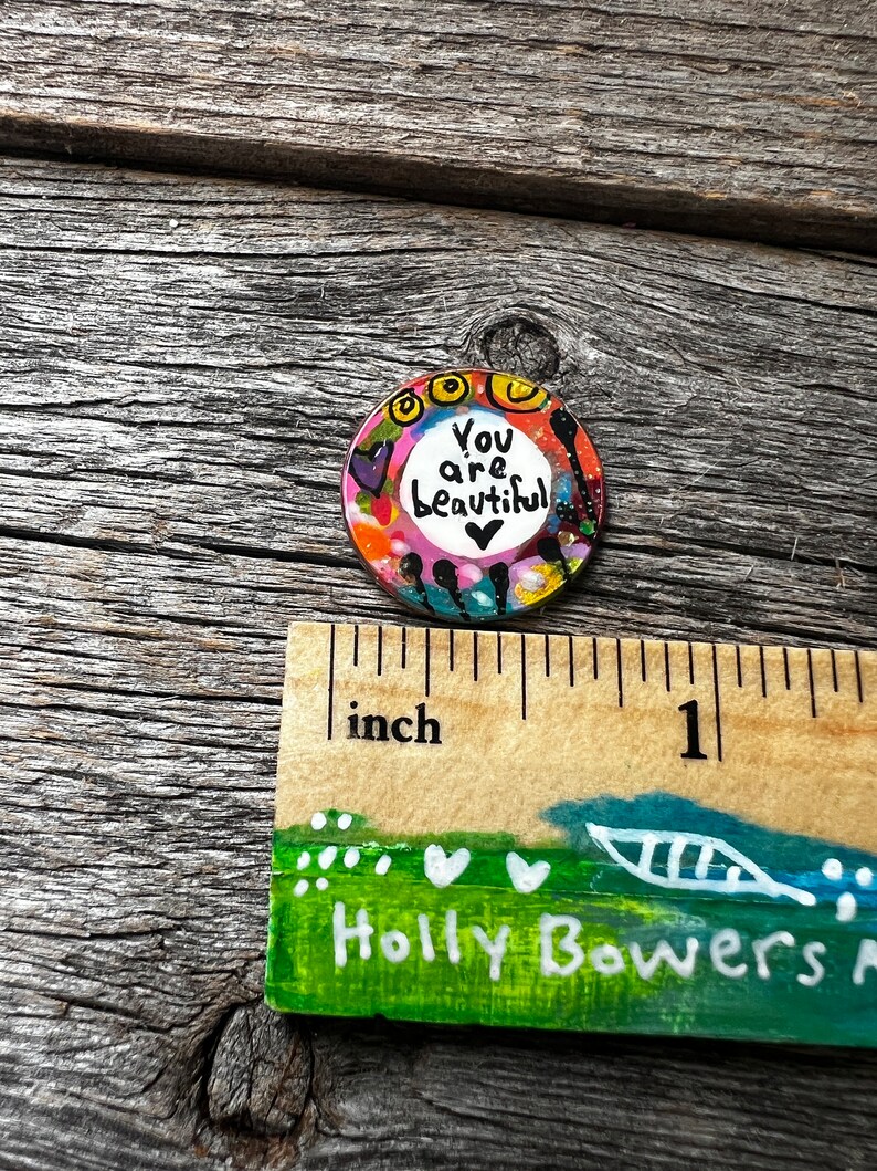 Painted Penny, You Are Beautiful, Hand Painted US Penny, Coin Painting ...