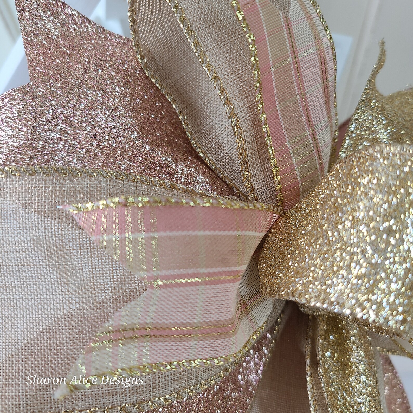Romantic Pink Rustic Farmhouse Bow for Valentine's Day. - Etsy