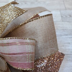 Romantic Pink Rustic Farmhouse Bow for Valentine's Day. - Etsy