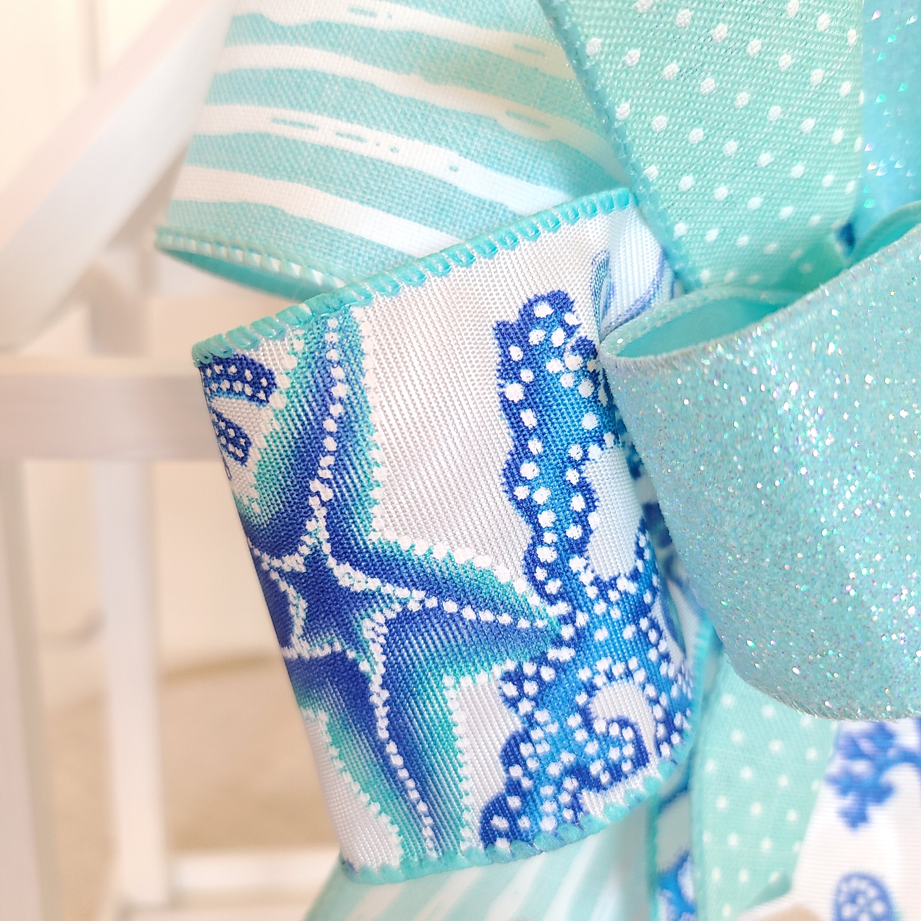 Tropical Summer Seashore Bow for Home Decor Featuring Ribbon With ...