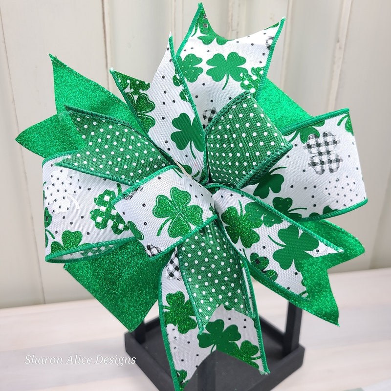 St Patricks Day Bow - Etsy