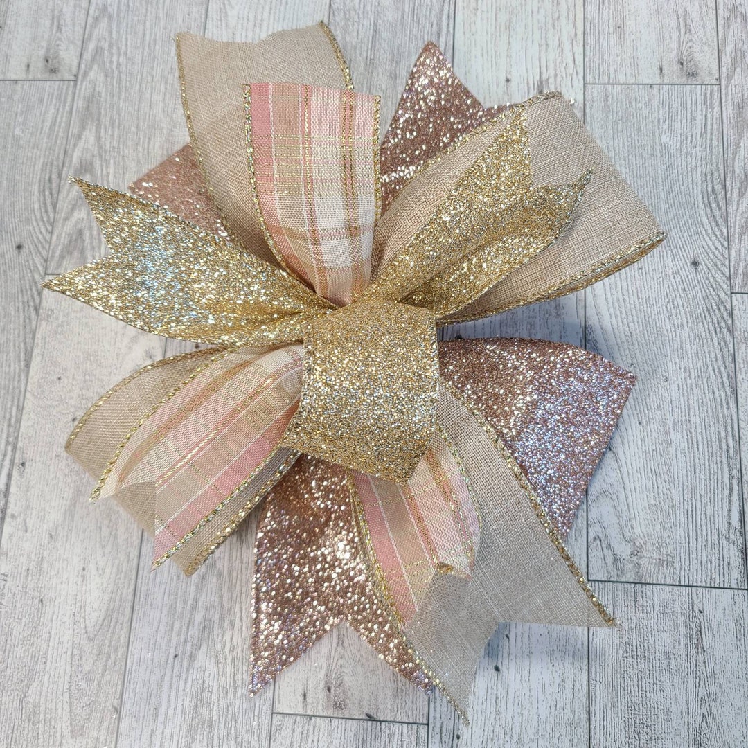 Romantic Pink Rustic Farmhouse Bow for Valentine's Day. - Etsy