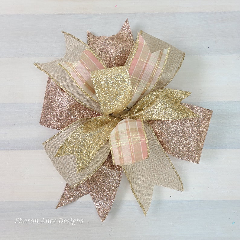 Romantic Pink Rustic Farmhouse Bow for Valentine's Day. - Etsy