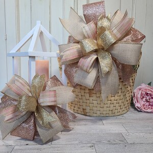 Romantic Pink Rustic Farmhouse Bow for Valentine's Day. - Etsy