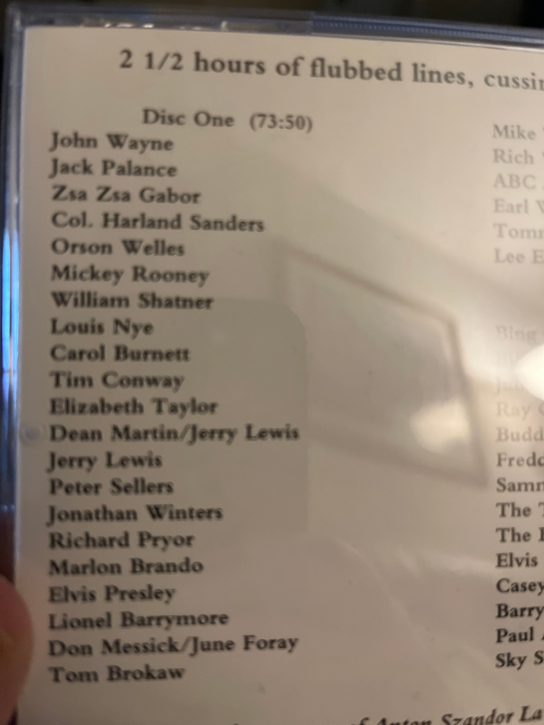 Nick Bougas Presents Celebrities at Their Worst 2 CD Troggs Elvis Beach ...