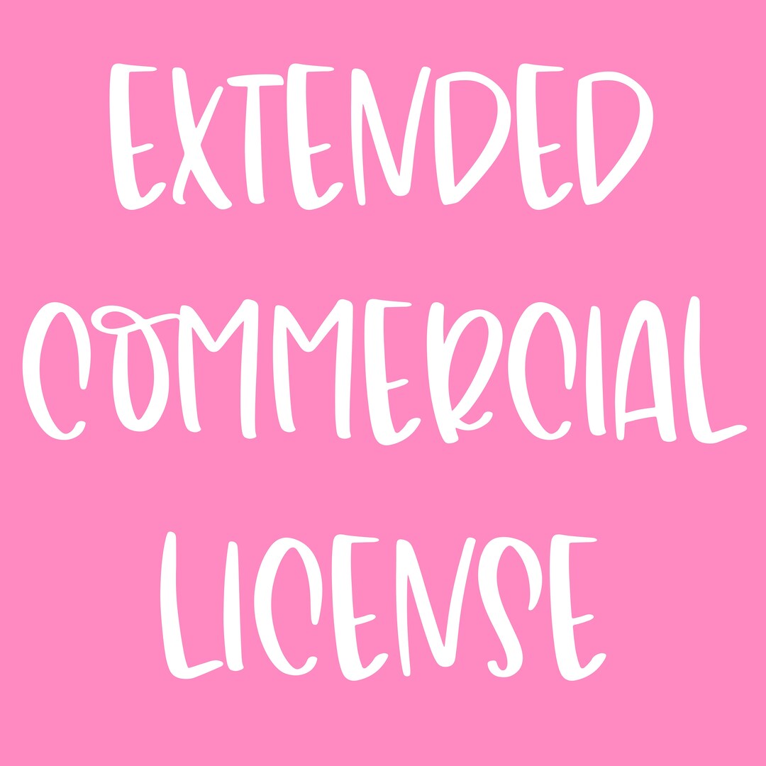 Extended Commercial License - Etsy