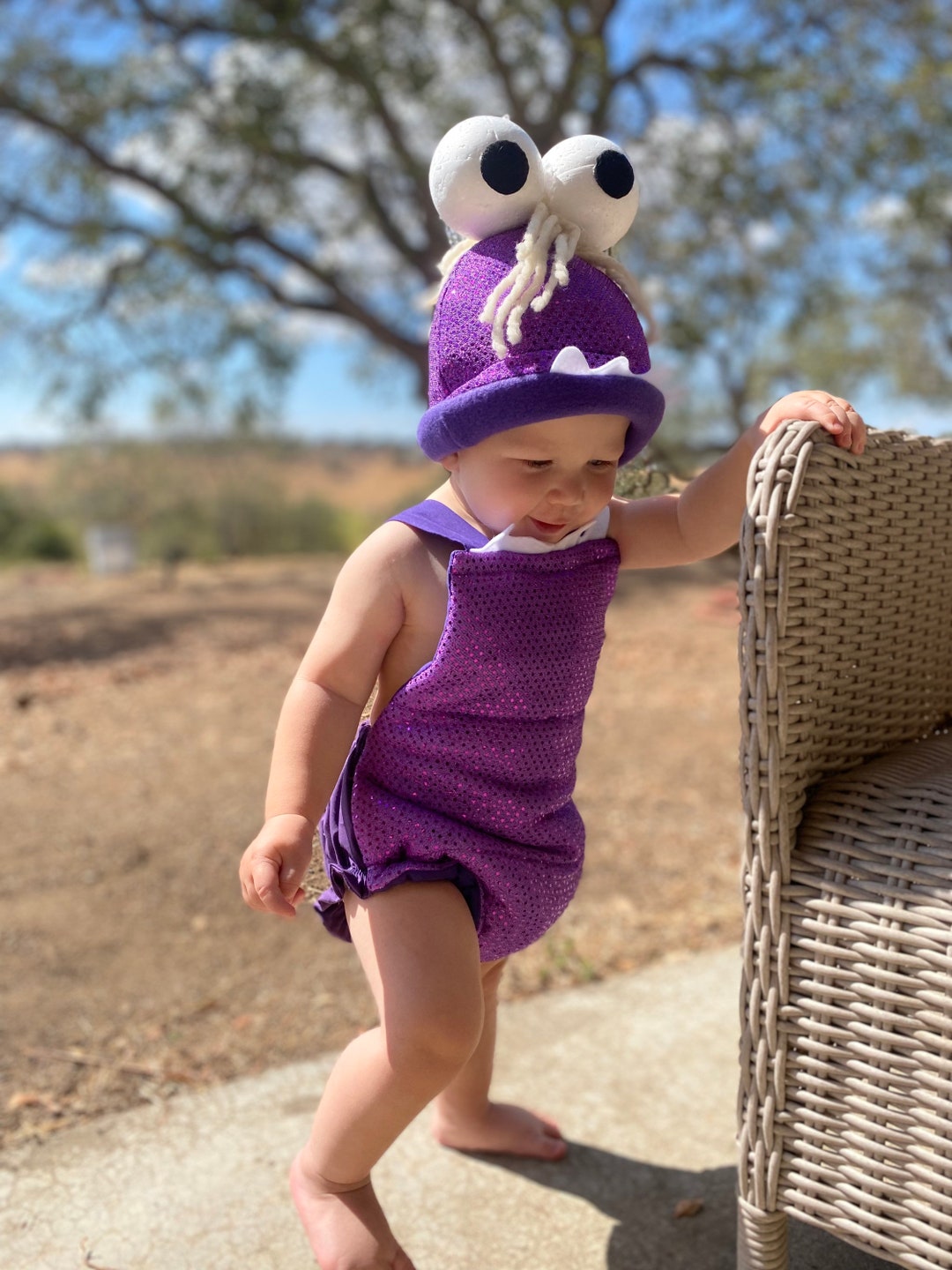 Boo Monster Halloween or Party Romper - Etsy