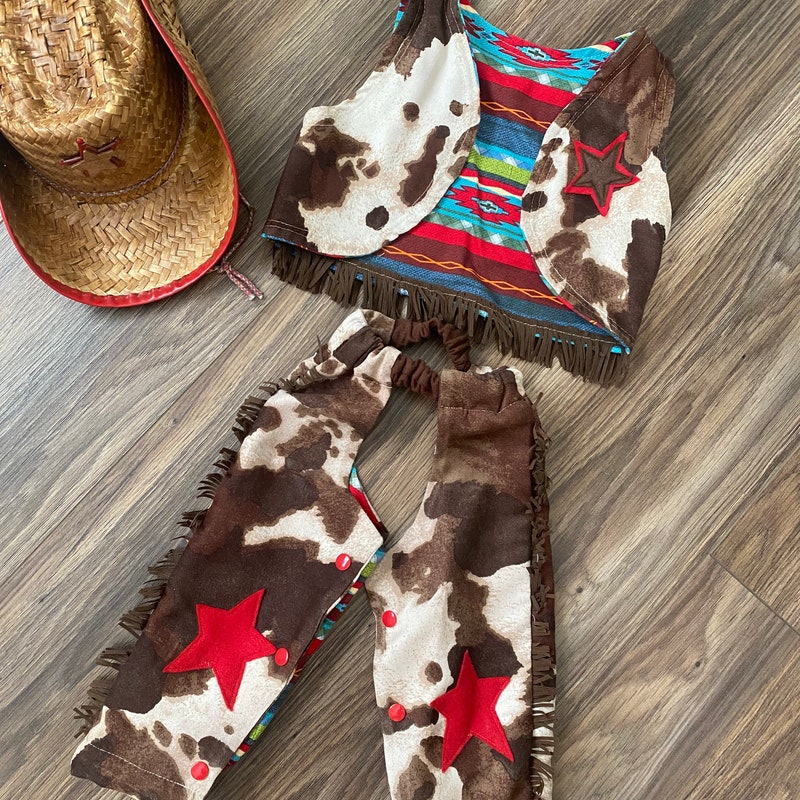 Cow Print Chaps - Etsy