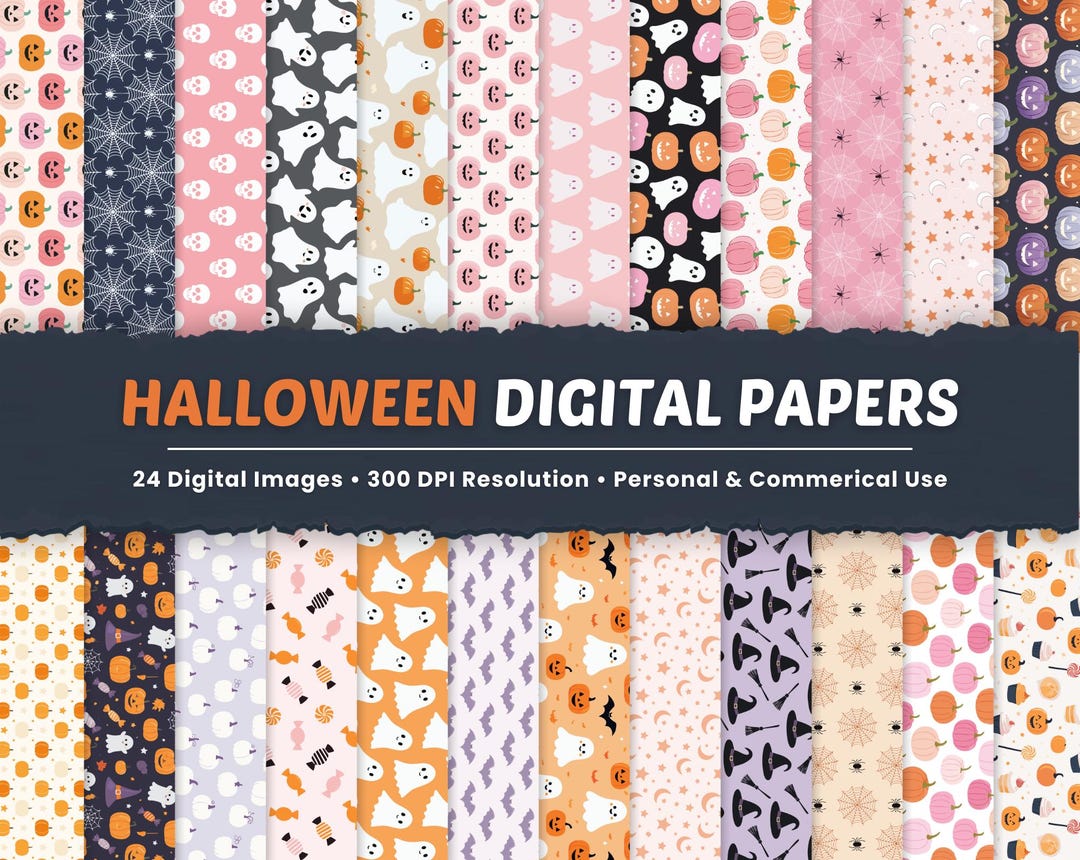 Halloween Digital Backgrounds, Papers, Textures, Portrait Studio ...