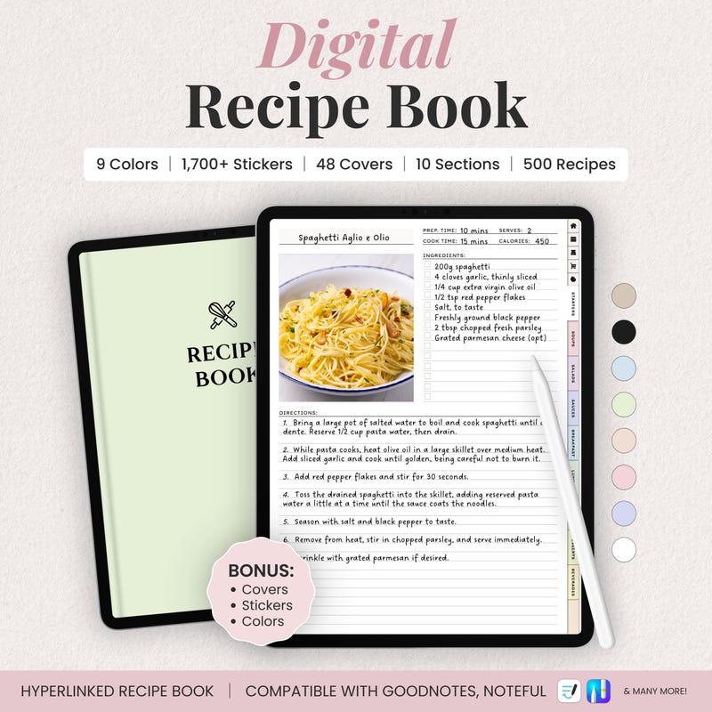 Recipe Book Hyperlink - Etsy
