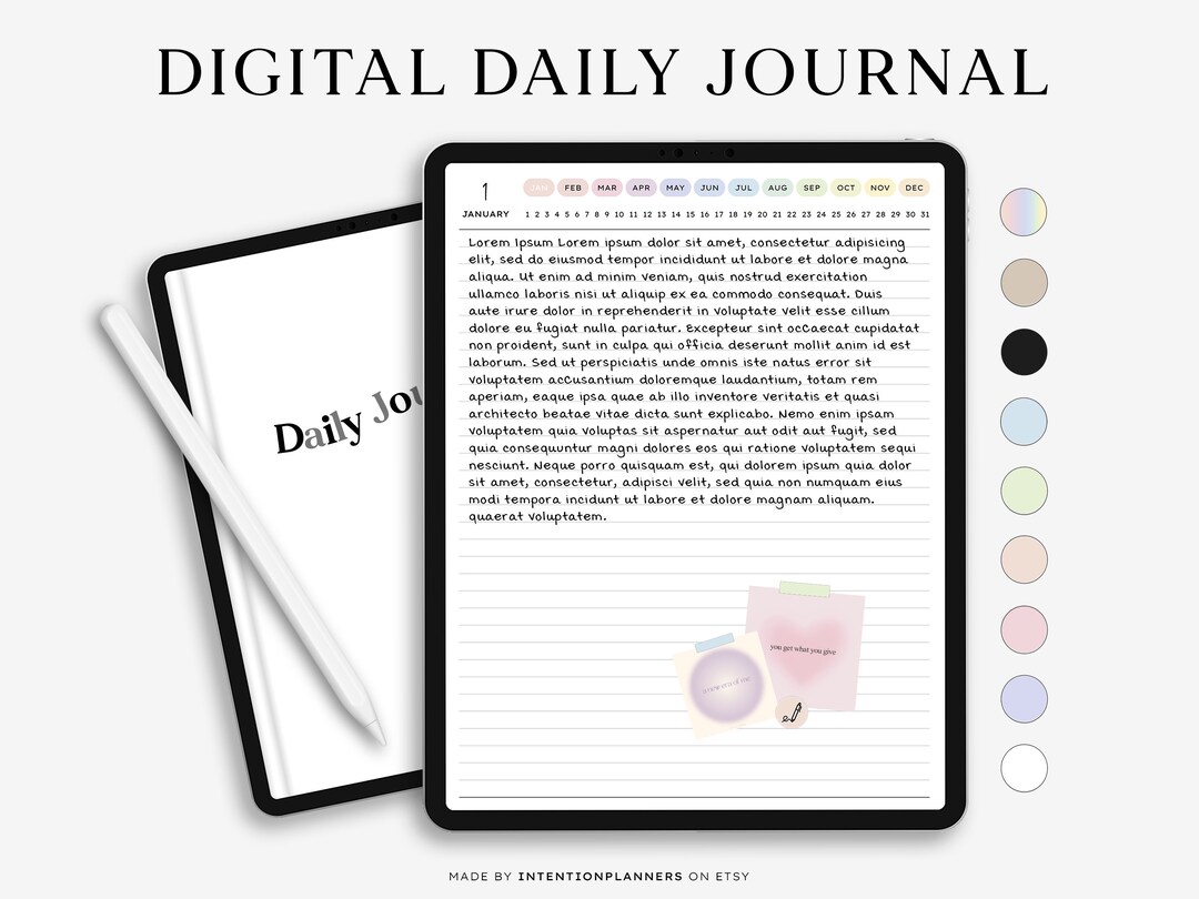 Minimalist Digital Daily Journal: Gratitude & Reflection (goodnotes ...