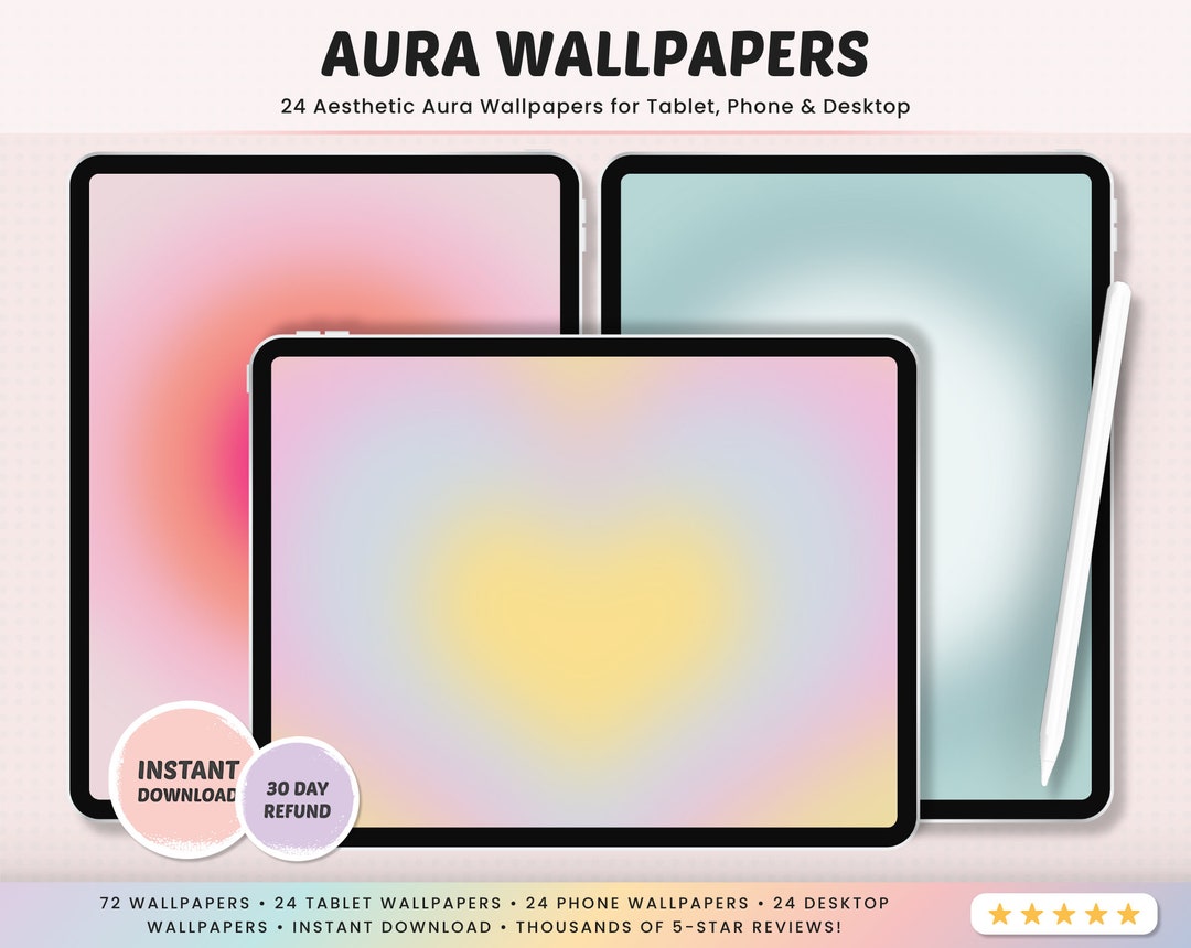 Aura Wallpapers for Ipad, Iphone, and Desktop, Aesthetic Gradient ...