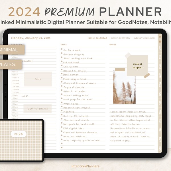 Digital Planner One Note - Etsy