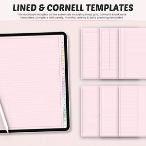 Digital Student Goodnotes Notebook, Minimal Planner, College, Cornell ...