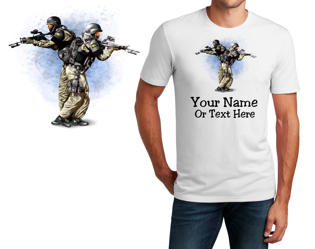 Personalized T-shirt Police SWAT Design, Law Enforcement Shirt, Custom ...