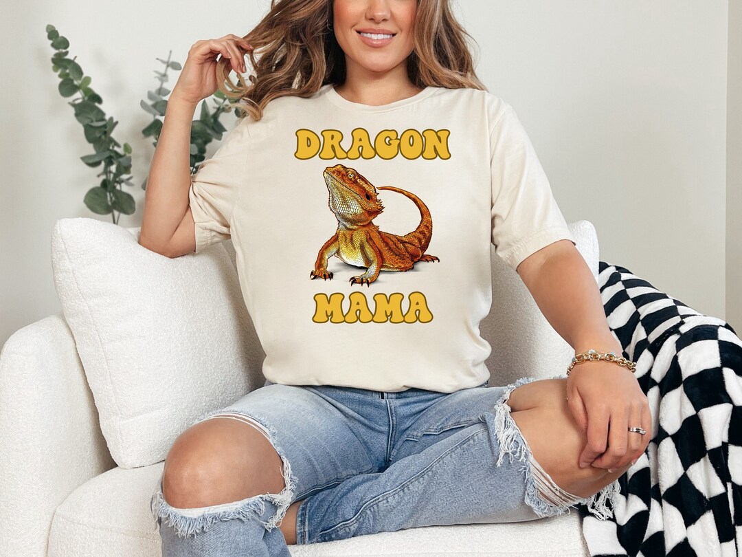 Dragon Mama Shirt, Dragon Mom Gift, Bearded Dragon Tshirt, Reptile Mom Shirt, Dragon Mama Gift ...