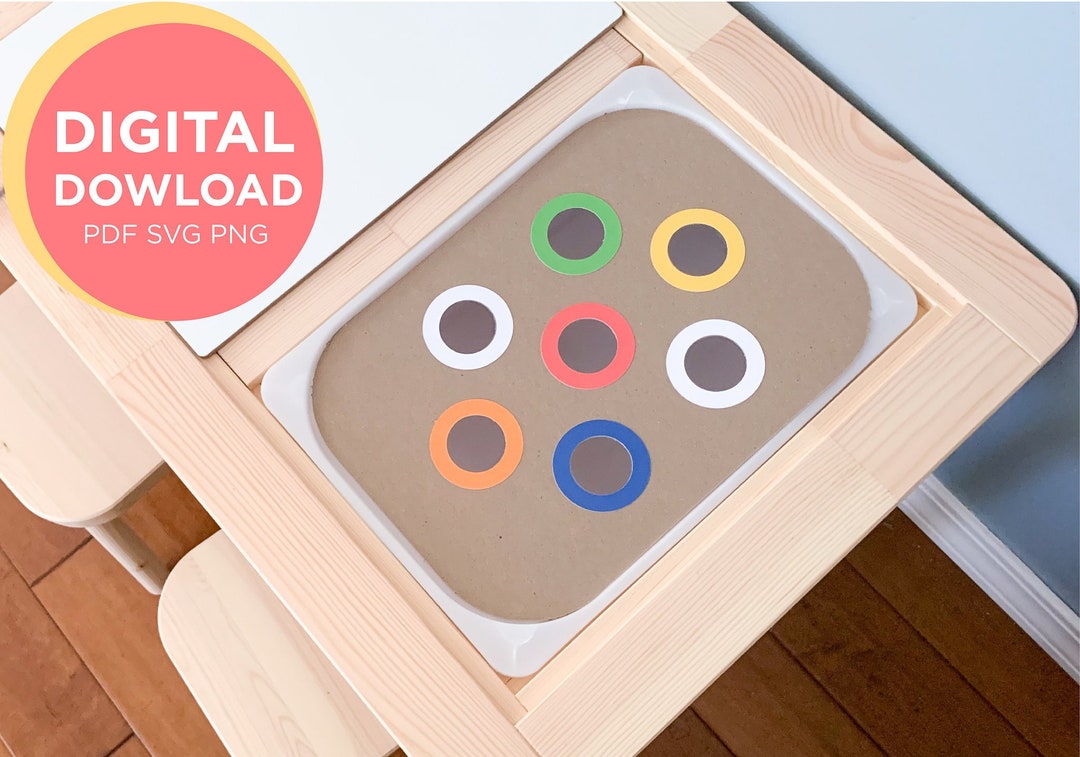 Flisat Trofast Color Sorter Pretend Play Cricut Svg Downloadable File ...