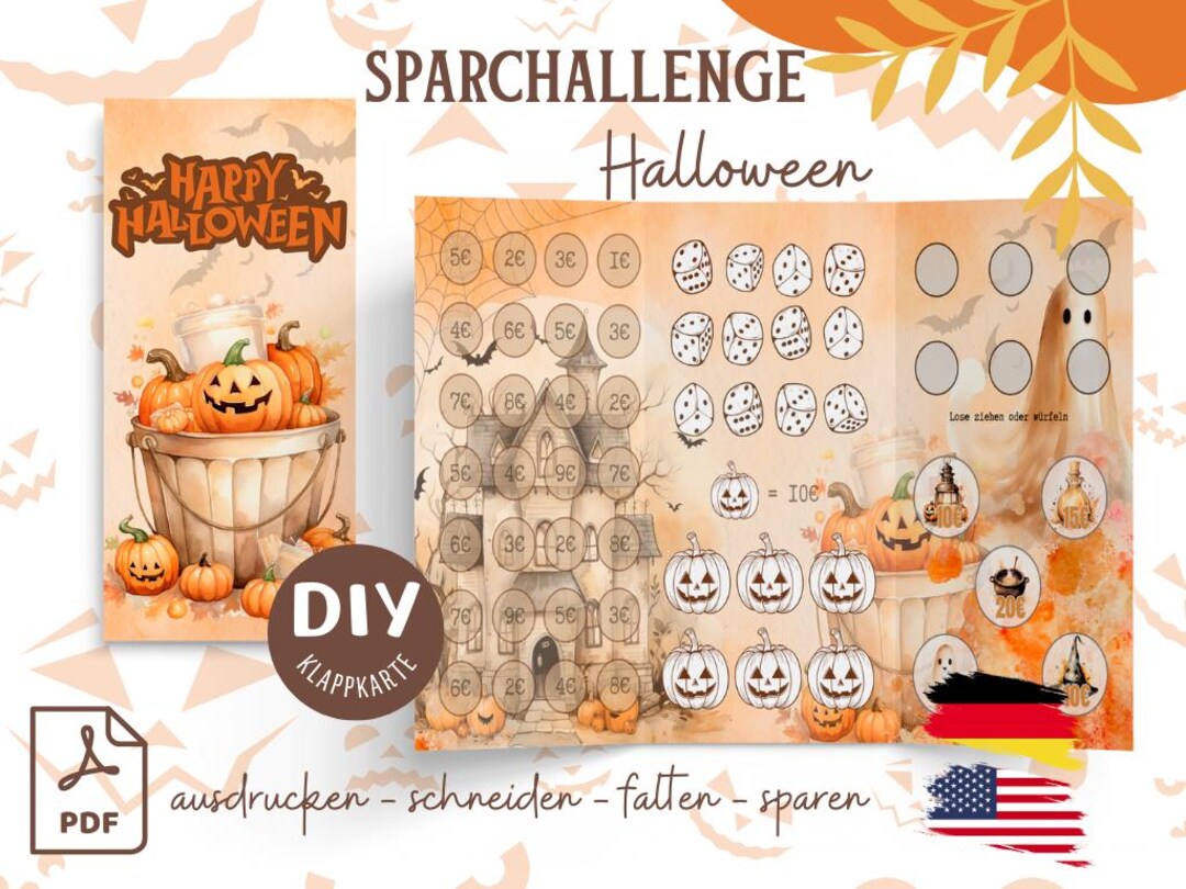 Savings Challenge Halloween Savings Game Digital Download - Etsy
