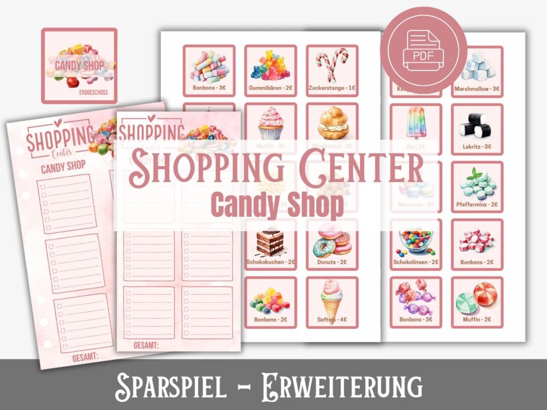 Savings Game Shopping Center Extension CANDY SHOP Savings Challenge Set ...