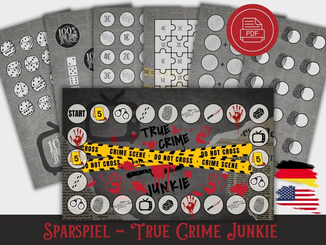 Sparspiel True Crime Junkie, Sparchallenge Set True Crime, Spar spiel ...