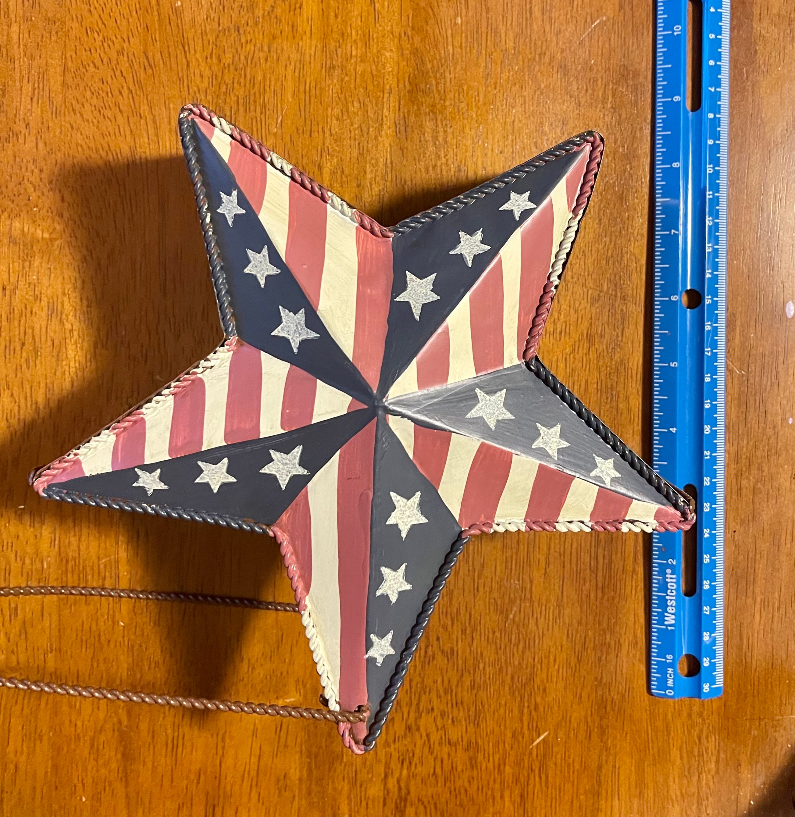 Americana Flag Star Shaped Tin - Etsy
