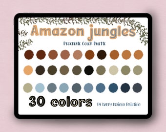 Jungle Color Palette - Etsy