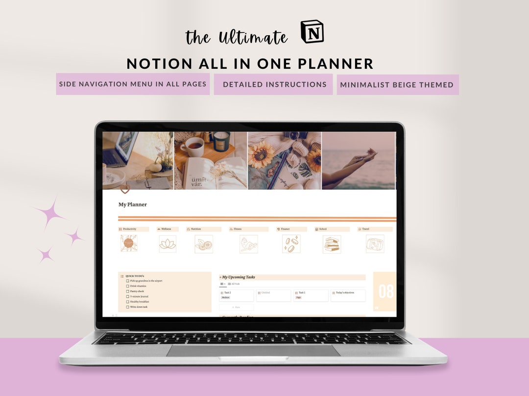 All in One Notion Template: Your Instant Download for a Notion Dashboard & Digital Reading ...
