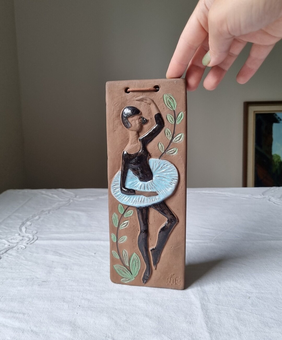 Vintage Ninnie Forsgren for Bromma Keramik - Ceramic Wall Plaque ...