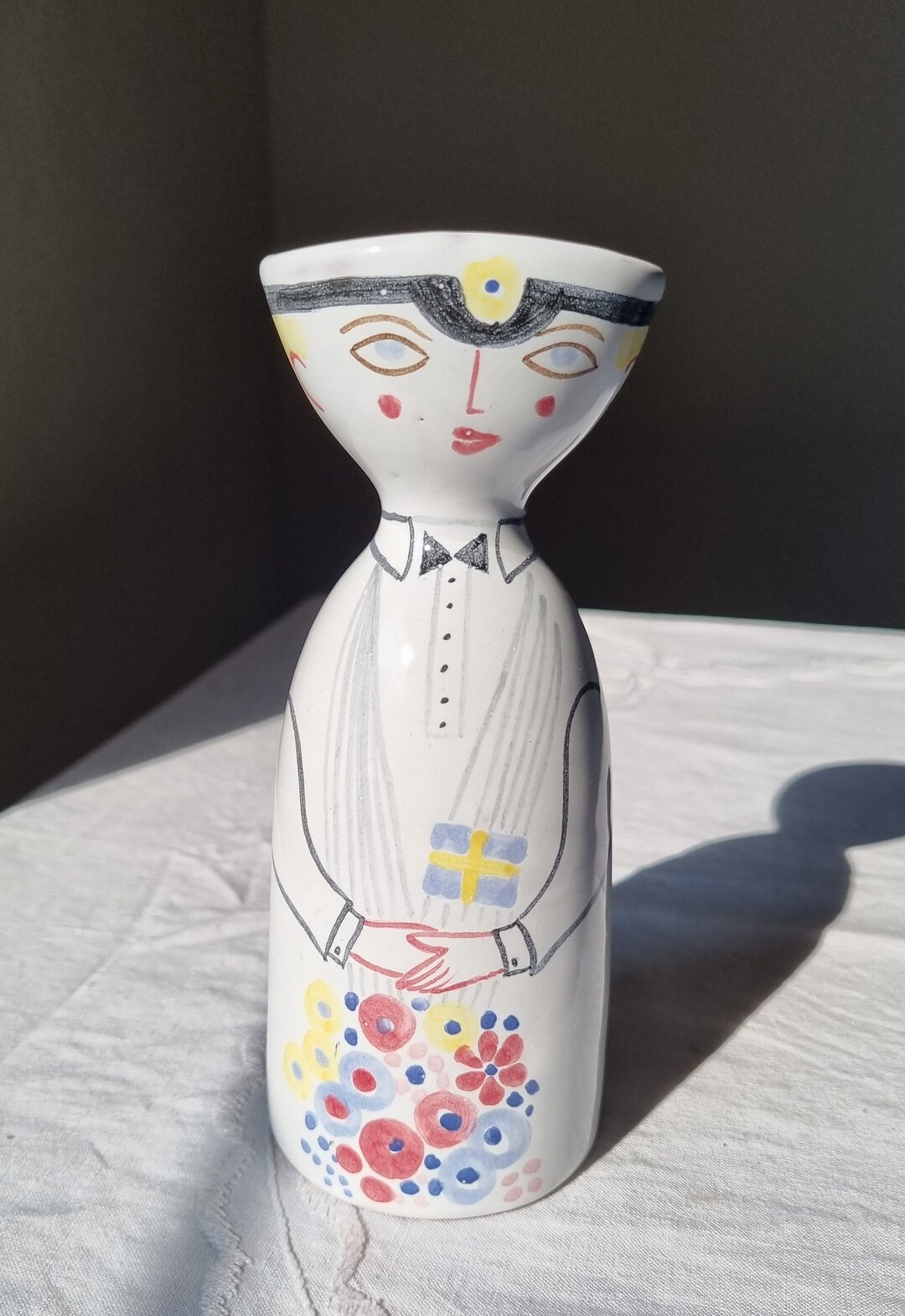 Vintage Delft Blue & Handpainted Vase Delft Blue Holland Handpainted ...