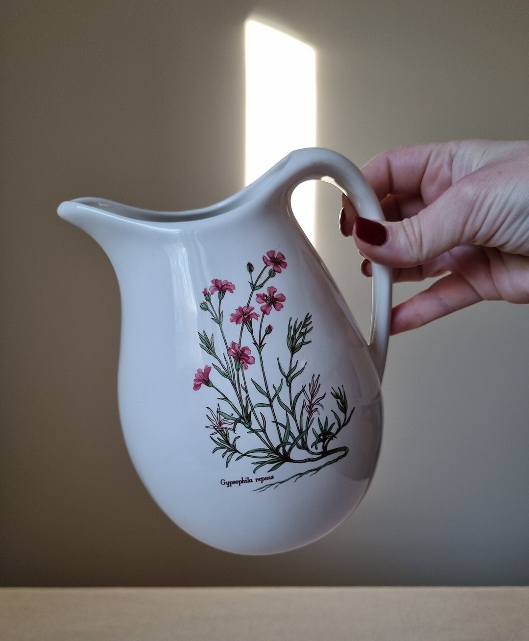 DERUTA Botanical Pitcher Jug | Botanical Ceramic Vase, Home Decor ...