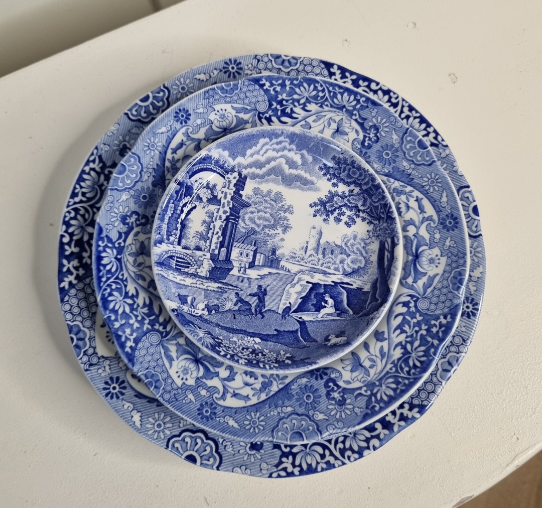 SPODE - Italian BLUE Plate Collection | Ideal Gift, Royal Serving Plate ...