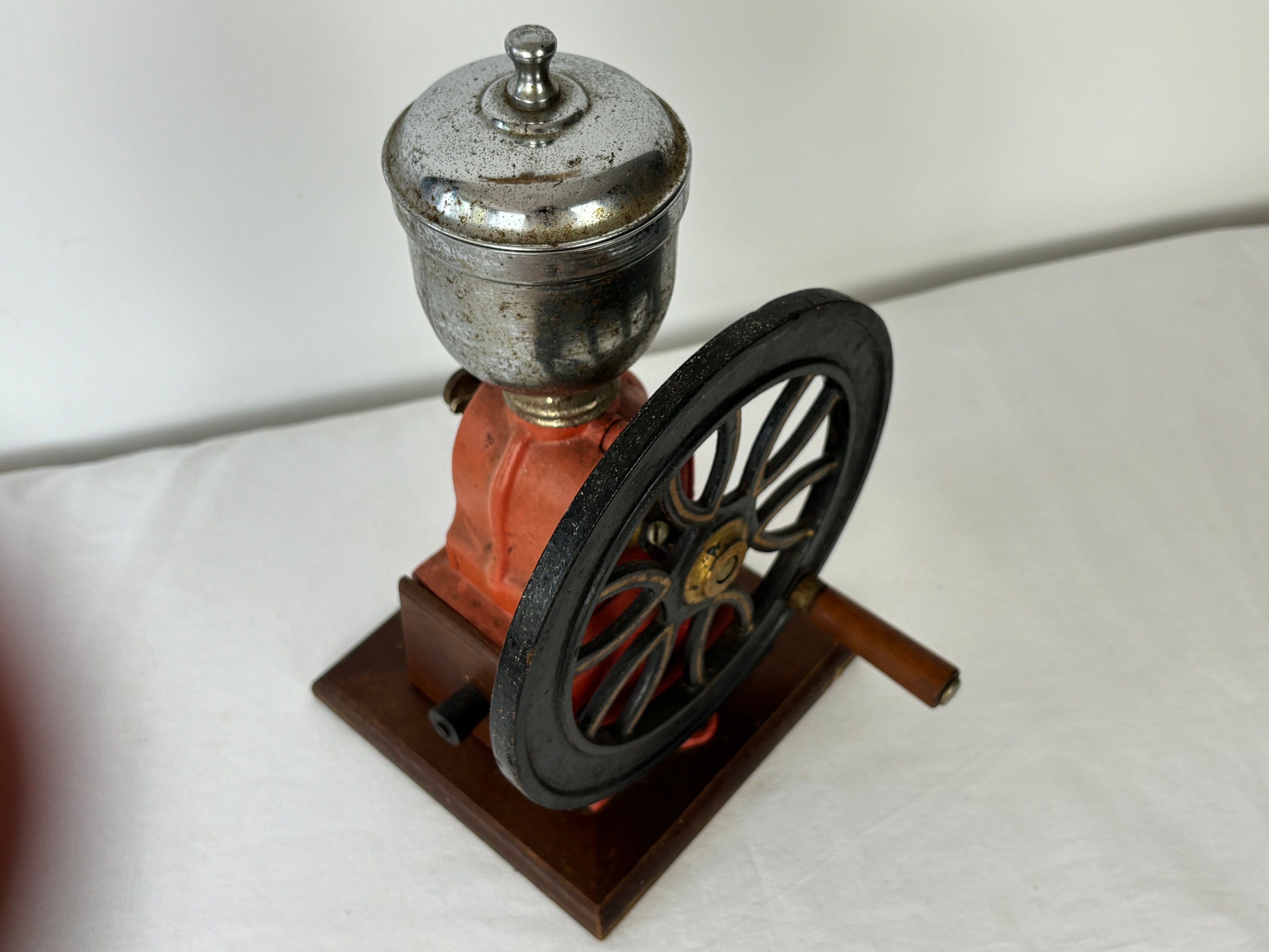 Vintage Red ELMA Spanish Cast-iron Manual Coffee Grinder, - Etsy
