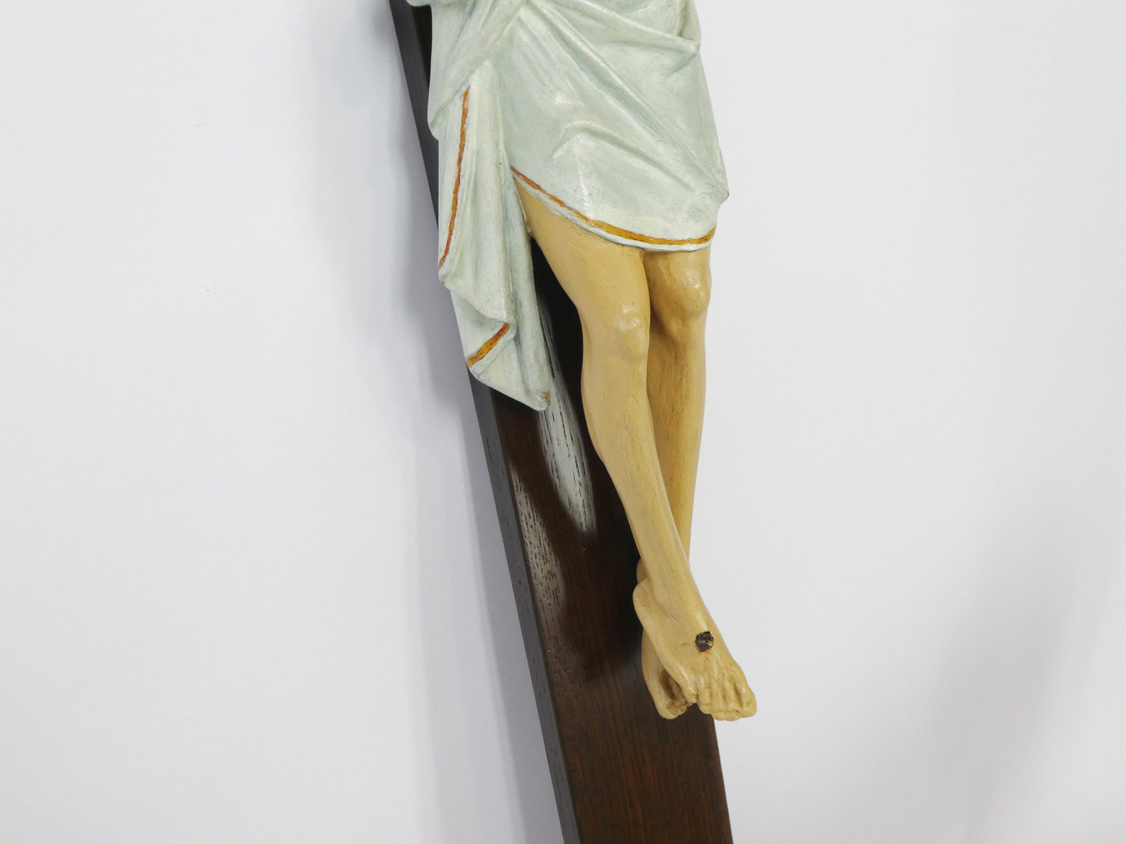 Antique Extra Large Wooden Crucifix, Beautiful Cross Jesus Christ Hand ...
