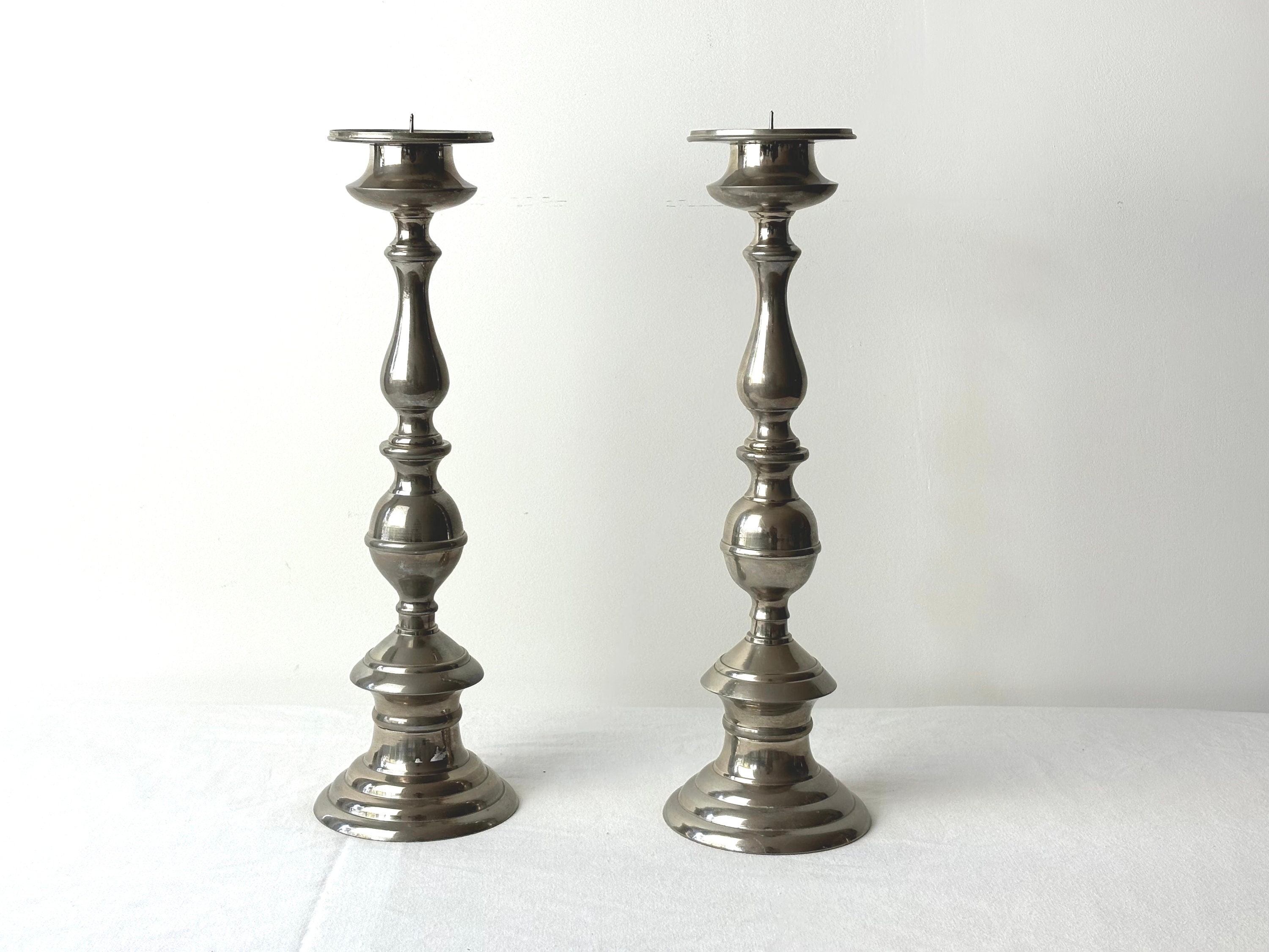 Vintage Set of Candelabras, Beautiful Silver Plated Candle Sticks ...