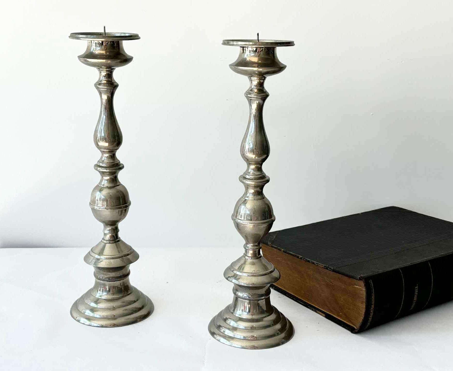 Vintage Set of Candelabras, Beautiful Silver Plated Candle Sticks ...