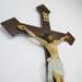Antique Extra Large Wooden Crucifix, Beautiful Cross Jesus Christ Hand ...