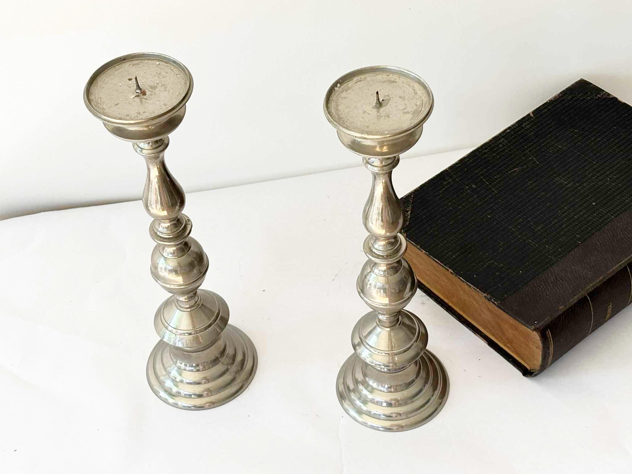 Vintage Set of Candelabras, Beautiful Silver Plated Candle Sticks ...