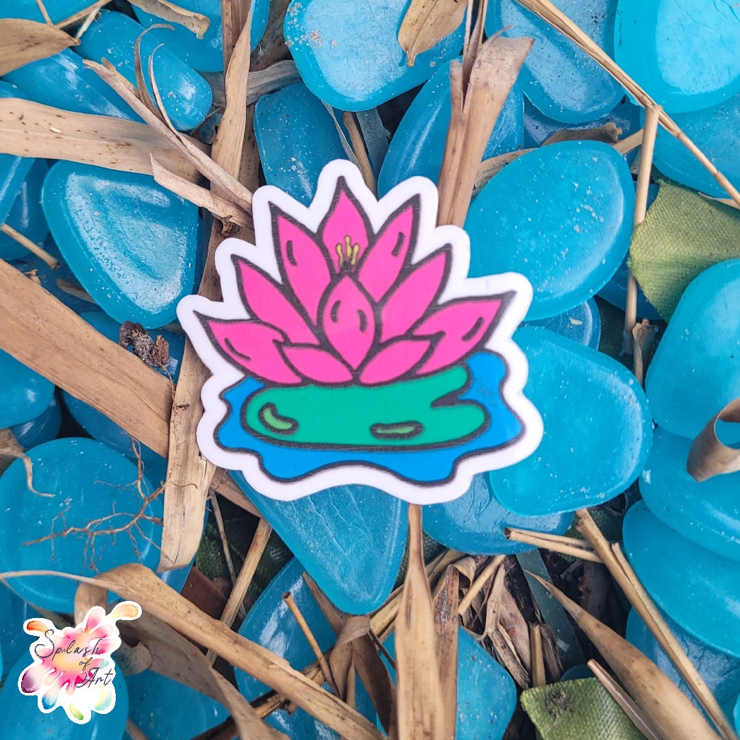 Lotus Sticker - Etsy